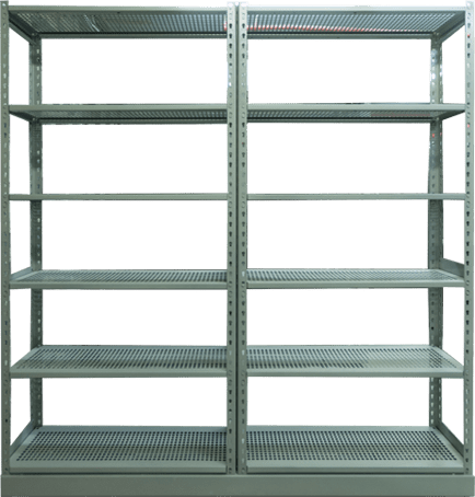 Manual Mobile Shelving | Industrial Metal Storage | JUL Solutions
